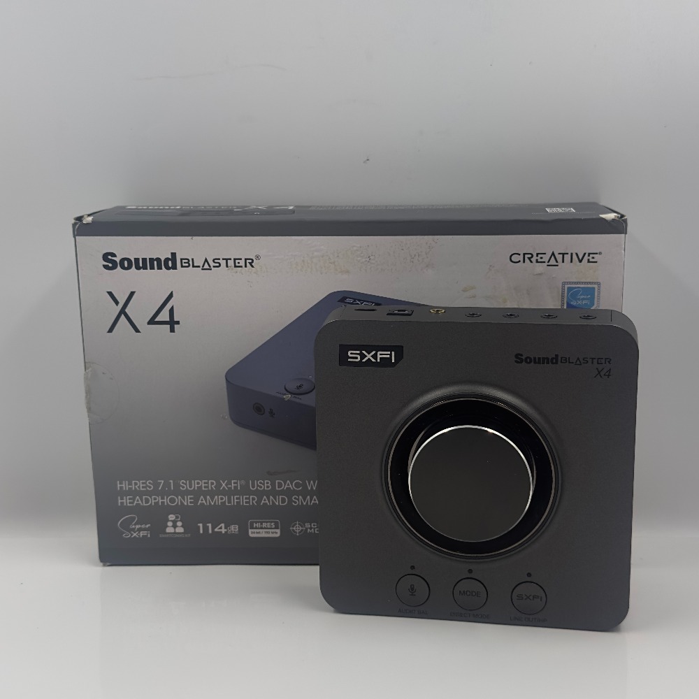 Pre-owned CREATIVE X4 SOUNDBLASTER - WITH BOX - Own4Less